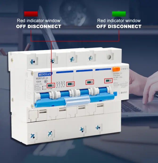 Best AC RCBO Breaker MDB1LE-125-Protection For AC Systems